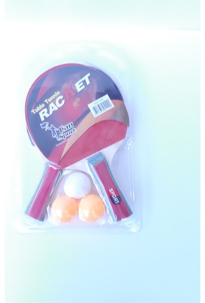 Can Masa Tenisi Seti - 2 Masa Tenisi Raketi + 3 Pinpon Topu Can Masa Tenisi Seti - 2 Masa Tenisi Raketi + 3 Pinpon Topu