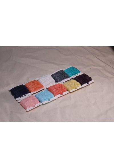 Aker İplik Akeriplik 10 Metre 10 Renk 1mm Mumlu Ip (Toplam 100 Metre) Aker İplik Akeriplik 10 Metre 10 Renk 1mm Mumlu Ip (Toplam 100 Metre)