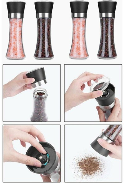 Çarşıhan Tuz ve Karabiber Değirmeni 3 Adet Çarşıhan Tuz ve Karabiber Değirmeni 3 Adet