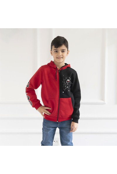 Mutlu Kids Vouge Arm Baskılı 3'ip Hırka (8-12 Yaş)