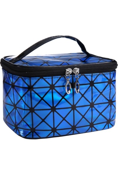 Puluz 3D Lazer Büyük Kapasiteli Kare Taşınabilir Kozmetik Çantası Mavi (Yurt Dışından) Puluz 3D Lazer Büyük Kapasiteli Kare Taşınabilir Kozmetik Çantası Mavi (Yurt Dışından)