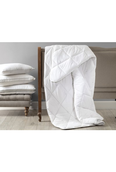 Madame Coco Elicia Çift Kişilik Pamuk Yorgan - Beyaz