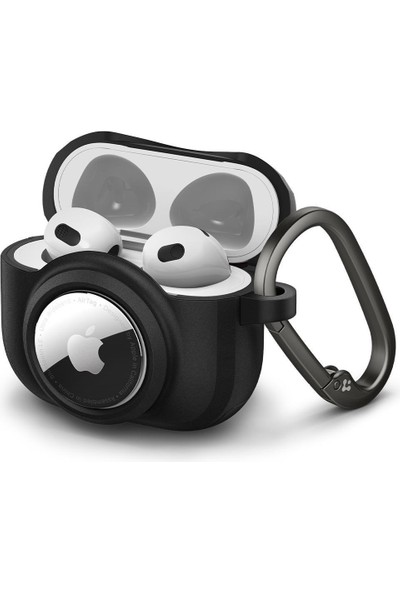 Spigen Apple AirPods 3. Nesil (2021) Kılıf Tag Armor Duo Black - ACS03168 Spigen Apple AirPods 3. Nesil (2021) Kılıf Tag Armor Duo Black - ACS03168