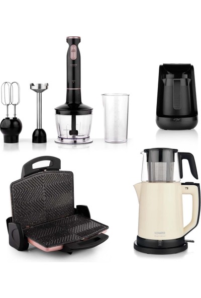 Schafer Smart Elektrikli Çeyiz Seti -Rosegold