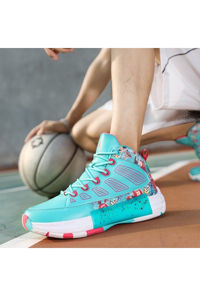 KIN Yeşil Erkek Basketbol Ayakkabı Sneakers Sports Ayakkabı Yastıklama (Yurt Dışından)