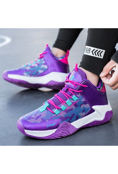 KIN Mor Erkek Basketbol Ayakkabıları Sneakers Spor Shick Taban (Yurt Dışından) KIN Mor Erkek Basketbol Ayakkabıları Sneakers Spor Shick Taban (Yurt Dışından)