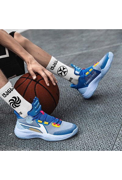KIN Mavi Erkek Basketbol Ayakkabı Sneakers Sports Ayakkabı Kaymaz Giyim Dayanıklı (Yurt Dışından) KIN Mavi Erkek Basketbol Ayakkabı Sneakers Sports Ayakkabı Kaymaz Giyim Dayanıklı (Yurt Dışından)