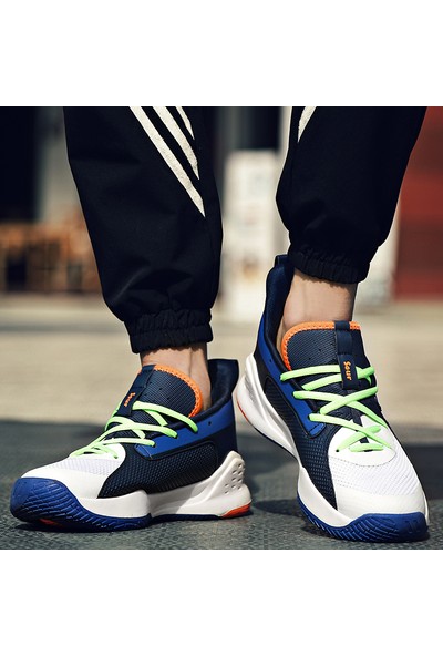 KIN Mavi Erkek Basketbol Ayakkabı Sneakers Sports Ayakkabı Tpu Koruma (Yurt Dışından)