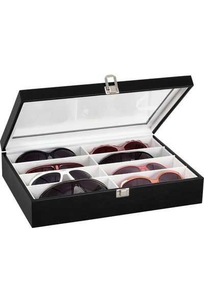 Chavin İthal 8 Li Deri Ahşap Gözlük Kutusu St85
