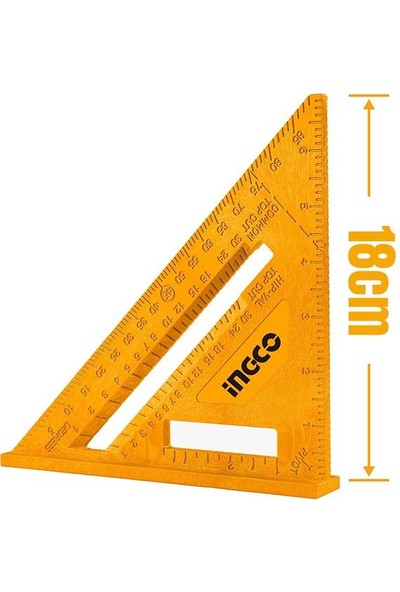 Ingco Açılı Üçgen Cetvel