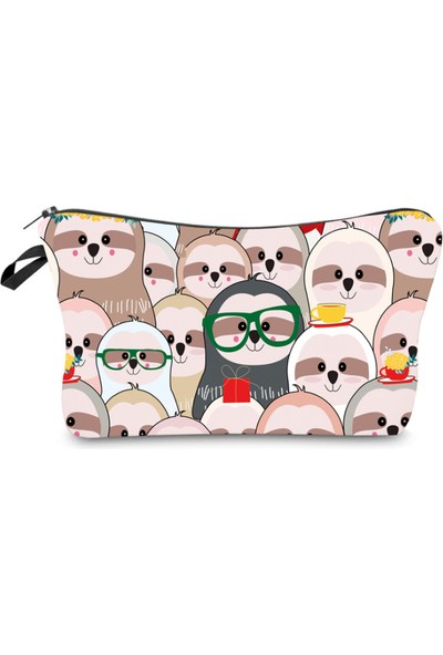 Puni Baskılı Makyaj Çantası (Yurt Dışından)