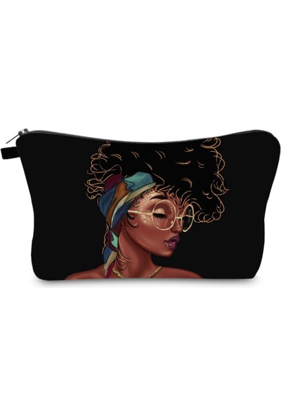 Puni Baskılı Makyaj Çantası (Yurt Dışından)