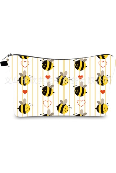 Puni Baskılı Makyaj Çantası (Yurt Dışından)