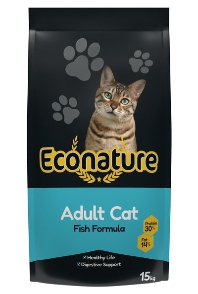 Econature Balıklı Yetişkin Kedi Maması 15 kg Econature Balıklı Yetişkin Kedi Maması 15 kg