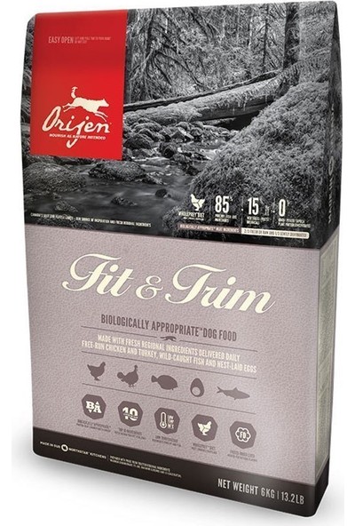 Orijen Fit-Trim Tahılsız Kilo Kontrolü Için Diyet Köpek Maması 2 kg Orijen Fit-Trim Tahılsız Kilo Kontrolü Için Diyet Köpek Maması 2 kg