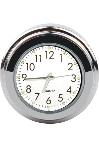 Motosiklet Gidon Montaj Saati Arama Saati Izle Aşınmaya Dayanıklı Beyaz