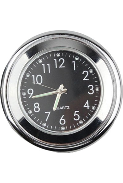 Motosiklet Gidon Montaj Saati Arama Saati Izle Aşınmaya Dayanıklı Siyah