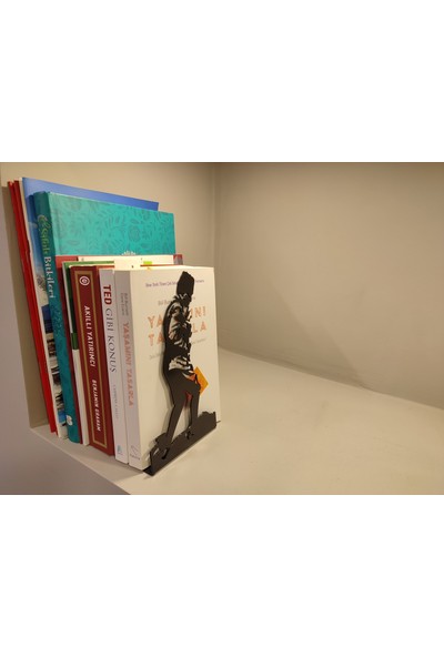 AYYBUU Dekoratif Kitap Tutucu Atatürk Silüet Temalı AYYBUU Dekoratif Kitap Tutucu Atatürk Silüet Temalı
