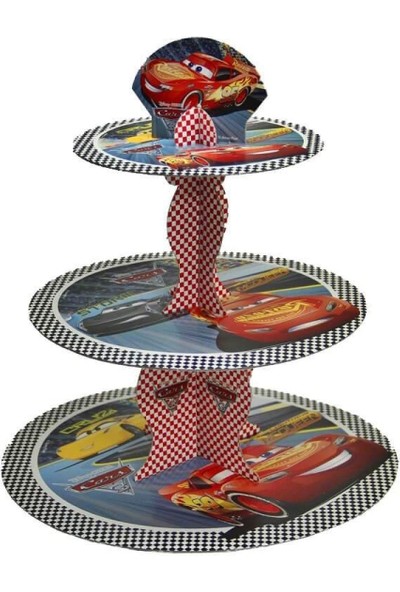 Hediyelikçim Cars 3 Katlı Cupcake Sıtandı