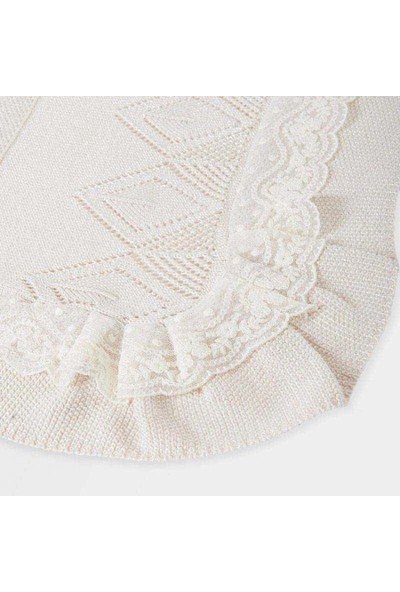 Mayoral Pamuklu Örme Fırfır Gübürlü Bebek Battaniye