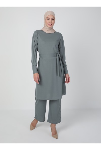 Ecesun Tunik&pantolon Ikili Takım - Mint Yeşili - Ecesun Ecesun Tunik&pantolon Ikili Takım - Mint Yeşili - Ecesun