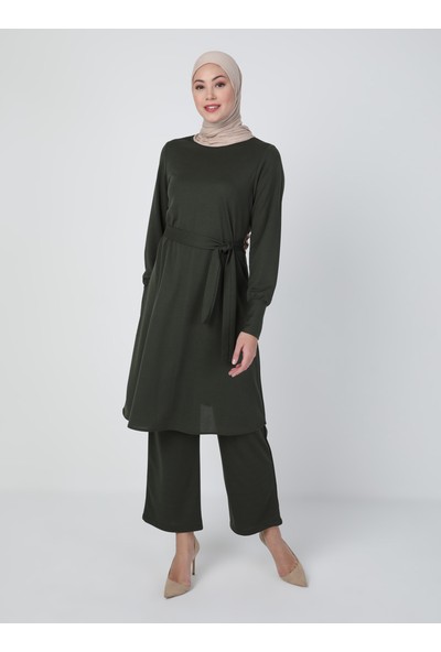 Ecesun Tunik&pantolon Ikili Takım - Haki - Ecesun Ecesun Tunik&pantolon Ikili Takım - Haki - Ecesun