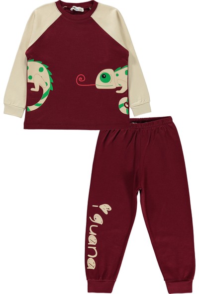 Civil Boys Erkek Çocuk Pijama Takımı 2-5 Yaş Bordo