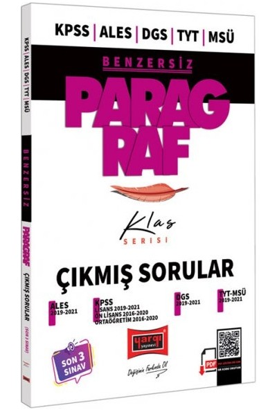 Yargı Yayınevi Kpss Ales Dgs Tyt Msü Benzersiz Paragraf Klas Serisi Son 3 Sınav Çıkmış Sorular Yargı Yayınevi Kpss Ales Dgs Tyt Msü Benzersiz Paragraf Klas Serisi Son 3 Sınav Çıkmış Sorular