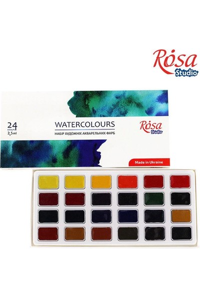 Rosa Studio Tam Tablet Sulu Boya Seti 24 Renk Rosa Studio Tam Tablet Sulu Boya Seti 24 Renk