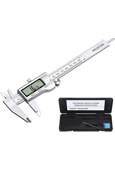 Valkyrie 150 mm Paslanmaz Çelik LCD Dijital Kumpas