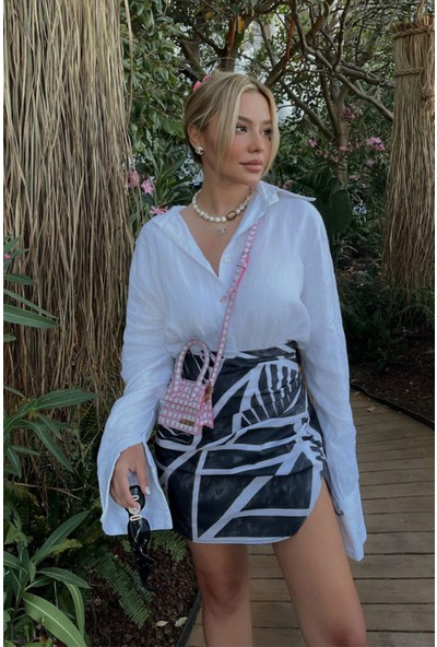 Eyyo Zr Model Mini Yırtmaçlı Etek Hv4