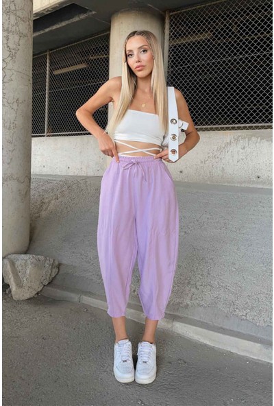 Eyyo Lila Şalvar Pantolon SYH33