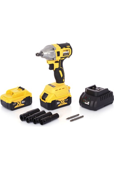 Dawreek New Brushless Seri 2 Fonksiyonlu Somun Sıkma & Vidalama 36V 5000 Mah Çift Li-On BATARYALIDWR-4544700103 Dawreek New Brushless Seri 2 Fonksiyonlu Somun Sıkma & Vidalama 36V 5000 Mah Çift Li-On BATARYALIDWR-4544700103