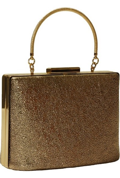 Hgvn Bags Kadın Bakır Rengi Desenli Abiye Çanta