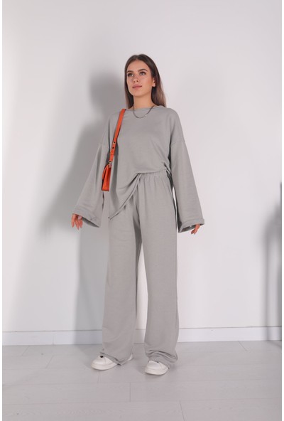 Marselia Butik Neon Eşofman Takımı - Vizon