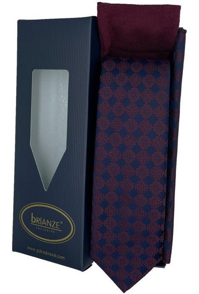 Brianze Bordo Lacivert Motif Desen Kravat Mendil Çorap Hediyelik Set Brianze Bordo Lacivert Motif Desen Kravat Mendil Çorap Hediyelik Set
