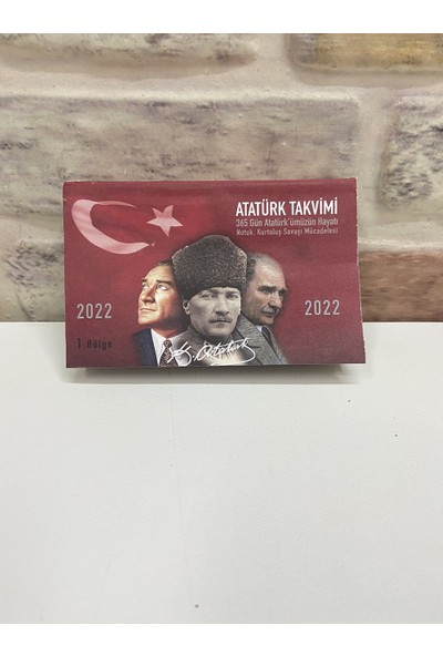 Ömür Atatürk Takvimi 365 Yapraklı Takvim 2022 Kartonlu Ömür Atatürk Takvimi 365 Yapraklı Takvim 2022 Kartonlu