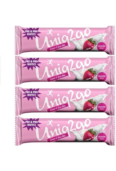 UNİQ2GO Sweet Sour Midi Çilekli Bar 38GR 4