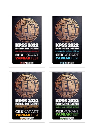 Benim Hocam Yayınları 2022 KPSS Eğitim Bilimleri Çek Kopart Yaprak Test Seti