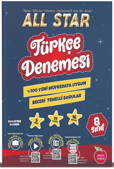 Newton Yayınları 8. Sınıf All Star Türkçe 16 Deneme Sınavı Newton Yayınları 8. Sınıf All Star Türkçe 16 Deneme Sınavı
