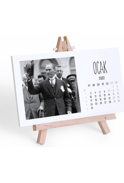 Atatürk Fotoğraflı 2022 Takvim Şövale Masa Takvimi Atatürk Fotoğraflı 2022 Takvim Şövale Masa Takvimi