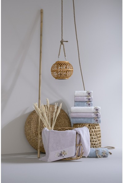 Lila Kiev 50x90 Cm + 70x140 Cm 2'Li Havlu Seti