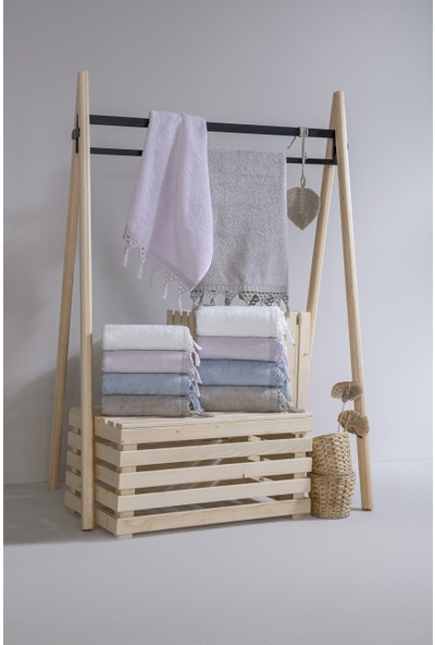 Lila Londra 50x90 Cm + 70x140 Cm 2'Li Havlu Seti