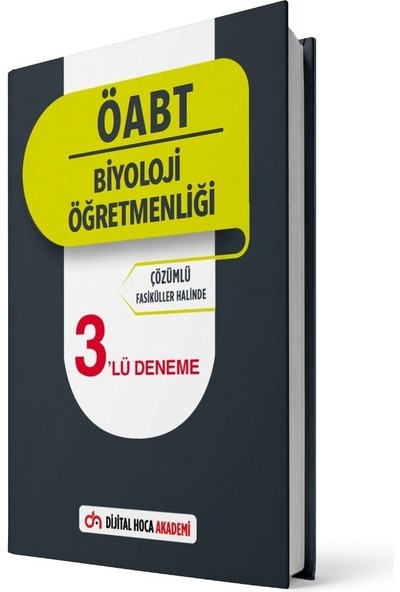 Dijital Hoca Akademi ÖABT 2022 Biyoloji Öğretmenliği Çözümlü 3’ Lü Deneme Dijital Hoca Akademi ÖABT 2022 Biyoloji Öğretmenliği Çözümlü 3’ Lü Deneme