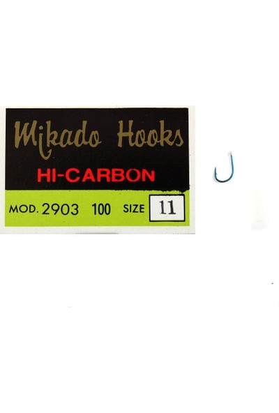 Mikado Hooks 2903 No:11 100 Pcs Iğne Mikado Hooks 2903 No:11 100 Pcs Iğne