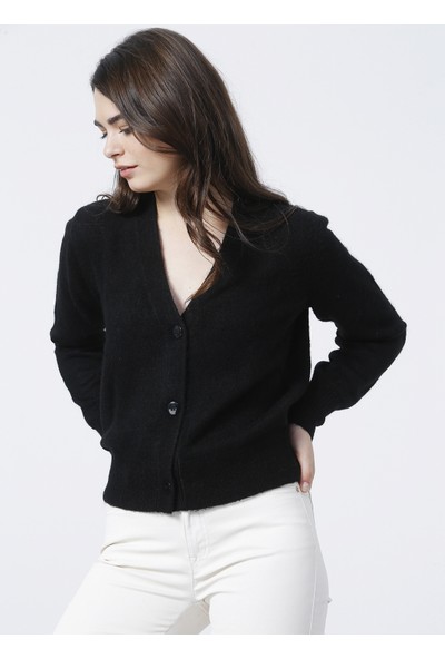 Calvin Klein J20J217562BEH V Yaka Uzun Kollu Normal Kalıp Siyah Kadın Hırka Calvin Klein J20J217562BEH V Yaka Uzun Kollu Normal Kalıp Siyah Kadın Hırka