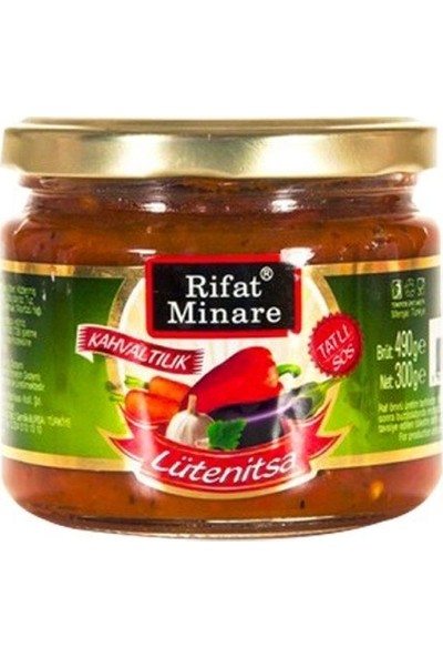 Rıfat Minare Lutenitsa Tatlı Sos 300 cc Cam