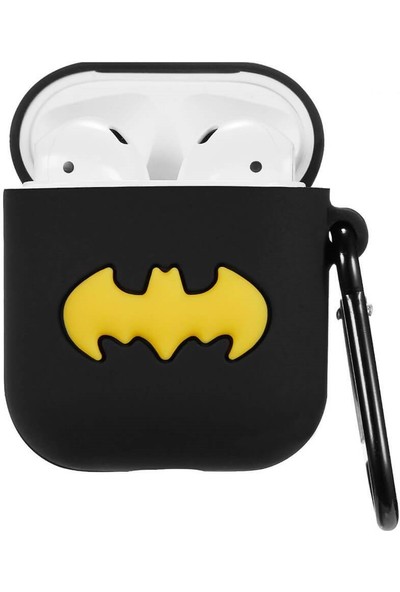 Techmaster Apple Airpods 1. 2. Nesil Batman Silikon Kılıf Kapak Koruma