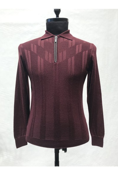 Utes Erkek Yünlü Triko Polo Yaka Kazak