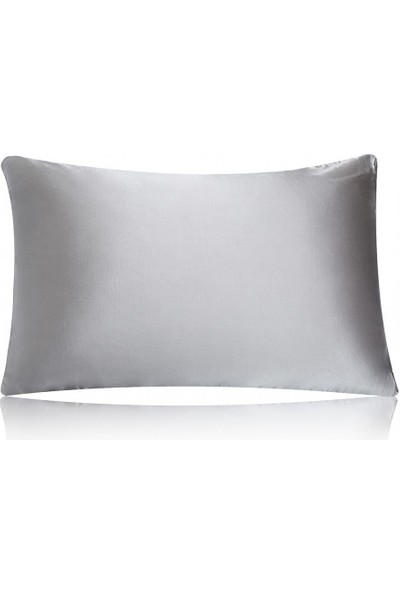 Pistore Gri İpek Saten Yastık Kılıfı 50 x 70 cm. 1 Adet